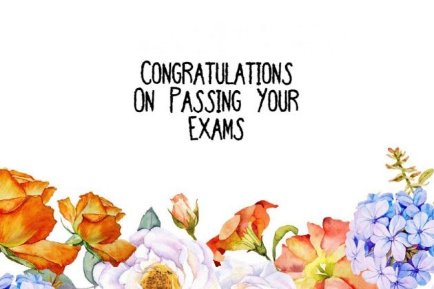 354 What to Write: Congratulations for Passing Exam and Good Result ...